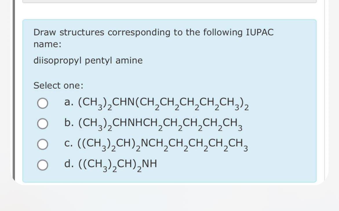 Solved Draw structures corresponding to the following IUPAC | Chegg.com