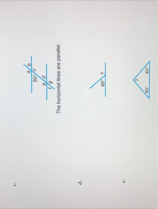 Solved Find the size of each indicated angle without using a | Chegg.com
