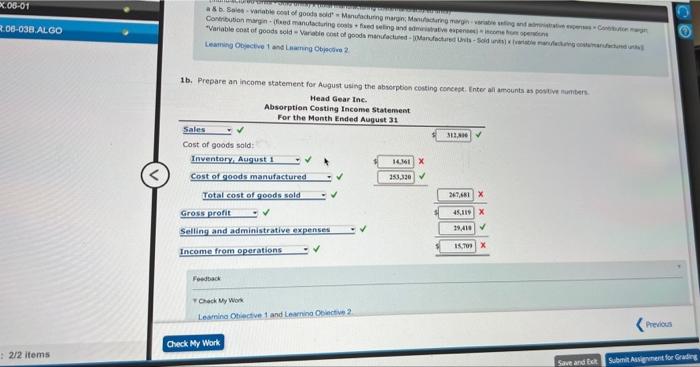Solved ignments ebook Show Me How o Absorption and Variable | Chegg.com