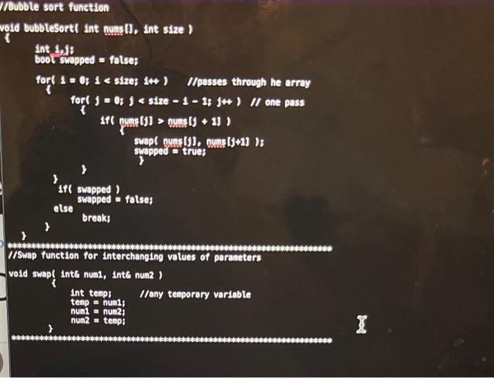 Solved Problem statement: Create a program, using the bubble | Chegg.com