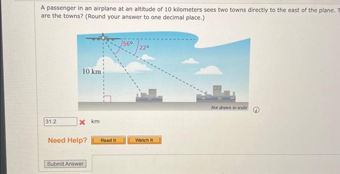 Solved A passenger in an airplane at an altitude of 10 km | Chegg.com