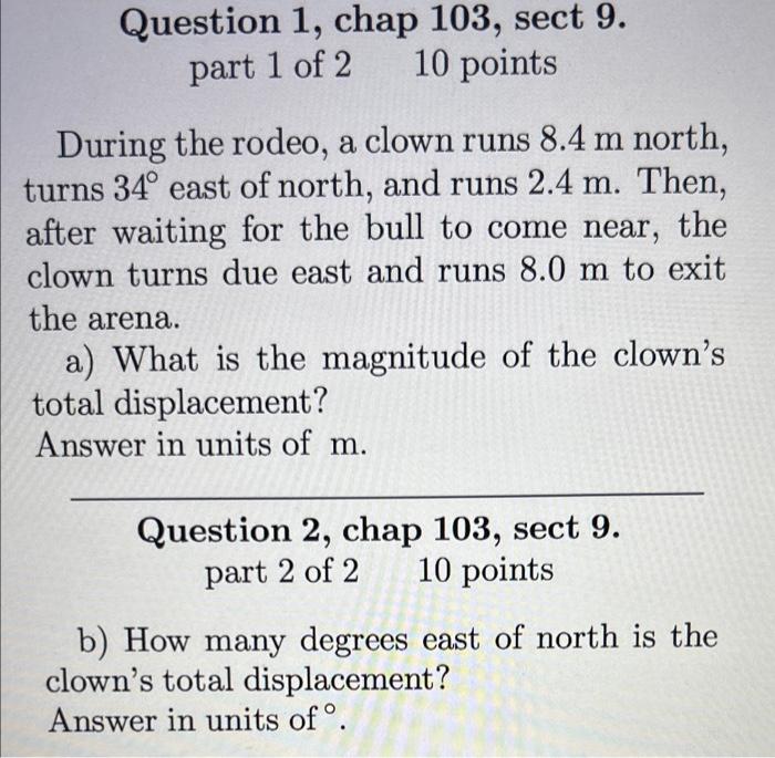 Solved Question 1, chap 103, sect 9. part 1 of 210 points | Chegg.com