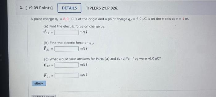 A point charge q1=8.0μC is at the origin and a point | Chegg.com