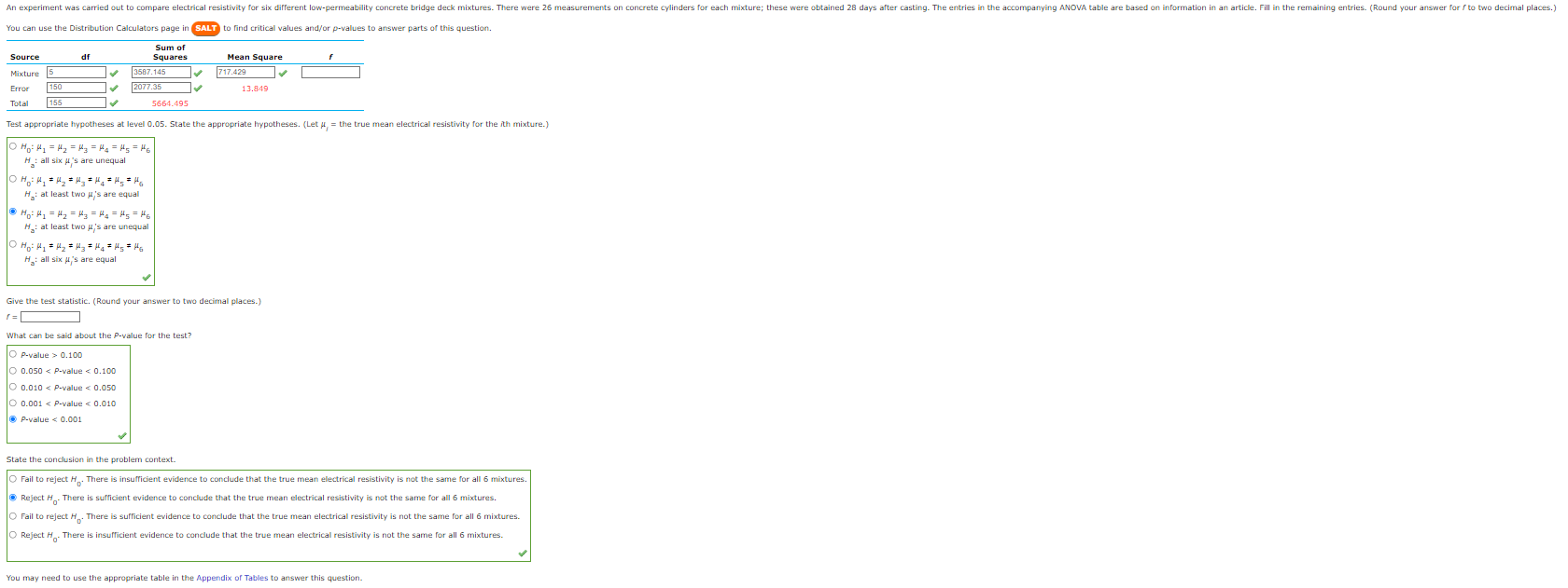 Solved You can use the Distribution Calculators page in SALT | Chegg.com