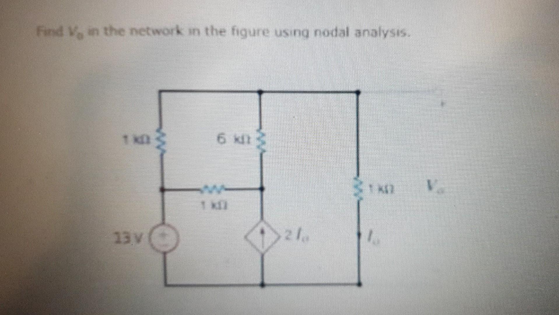 Solved Fard Wg in the network in the figure using nodal | Chegg.com
