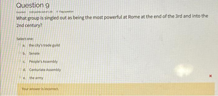 incornect 0.00 peints out of 1.00F Flagquestion What | Chegg.com