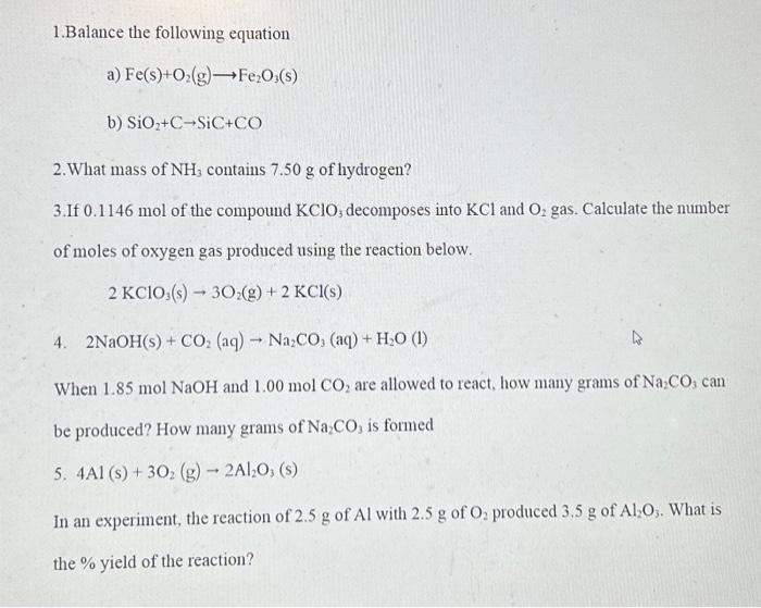 Solved Please answer all of them I have a test tomorrow idk | Chegg.com