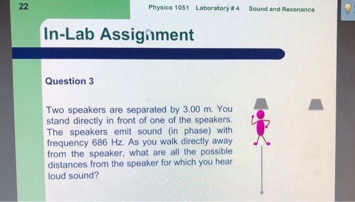 Solved Physics 1051 Laboratory #4 Sound and Resonance In-Lab | Chegg.com