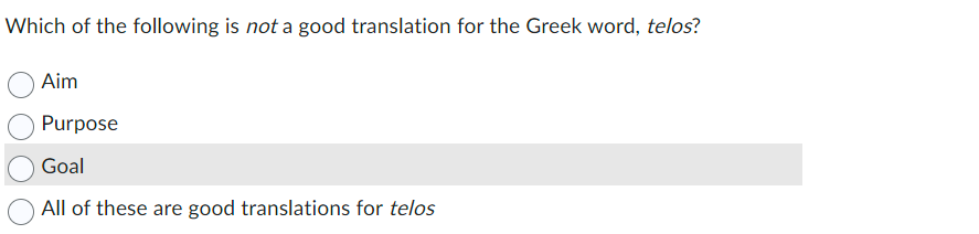 Solved Which of the following is not a good translation for | Chegg.com