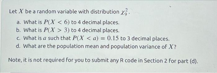 Solved Section 1 Answer Of Each Part Of The Question Using