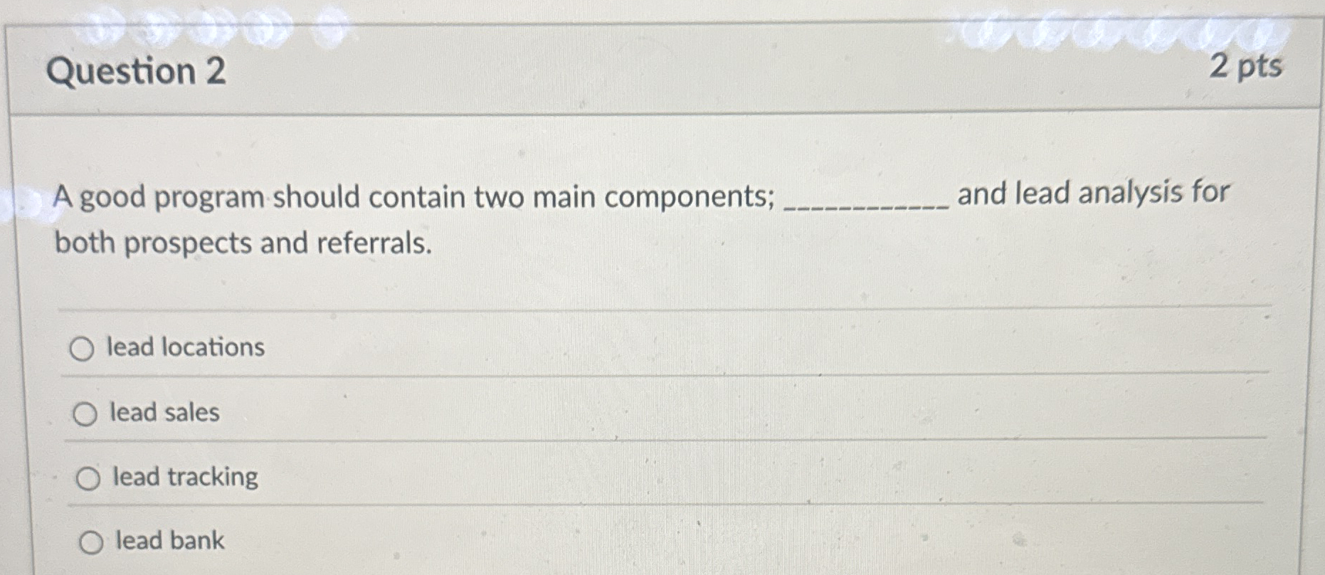 Solved Question 2A good program should contain two main | Chegg.com