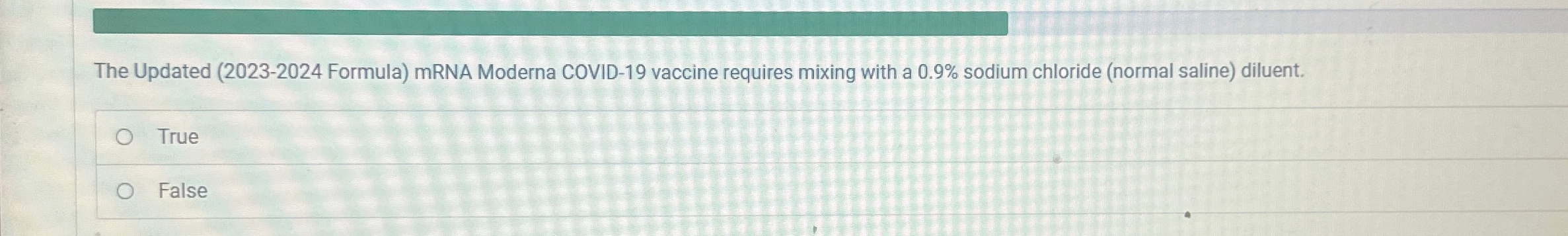 Solved The Updated (2023-2024 ﻿Formula) ﻿mRNA Moderna | Chegg.com