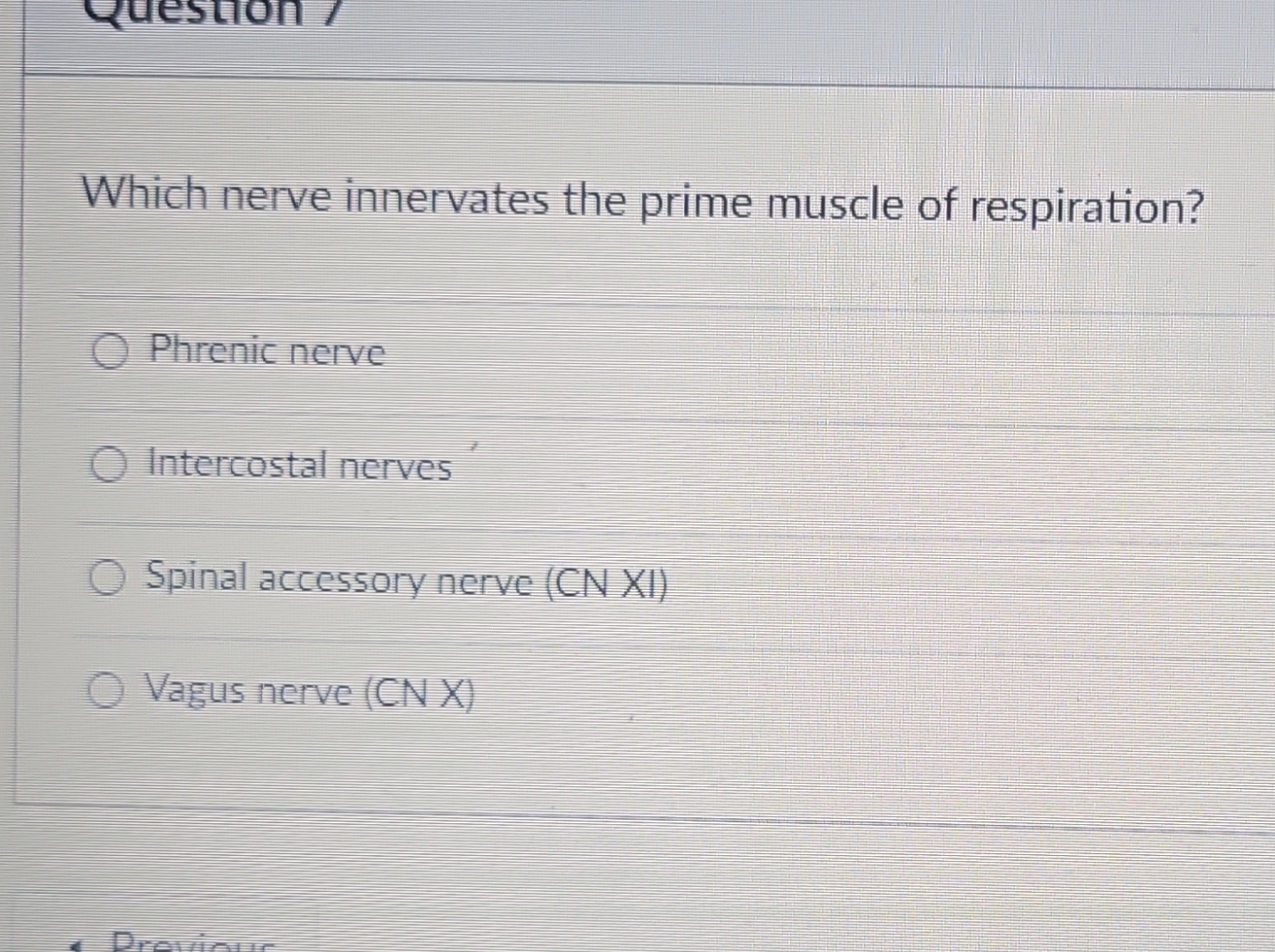 Solved Which nerve innervates the prime muscle of | Chegg.com