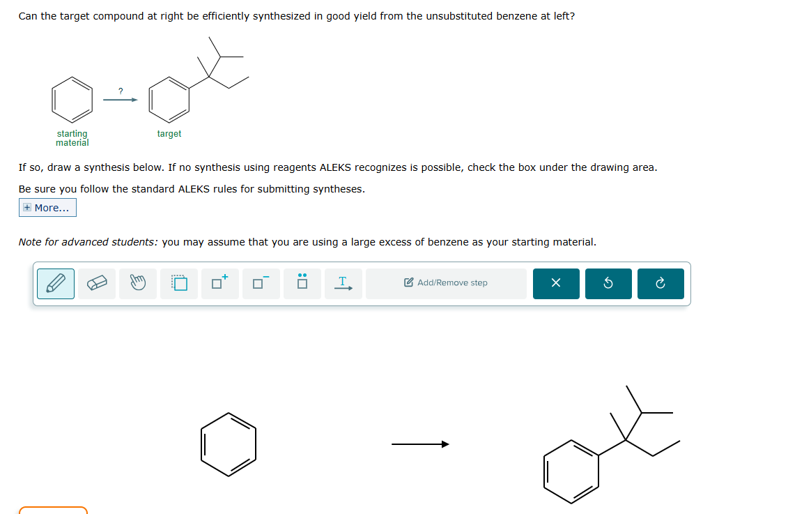 Solved Can the target compound at right be efficiently | Chegg.com