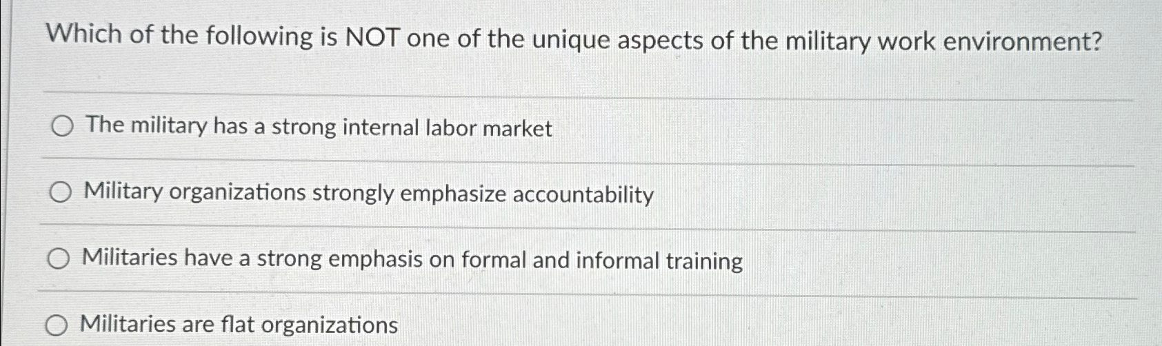 Solved Which of the following is NOT one of the unique | Chegg.com