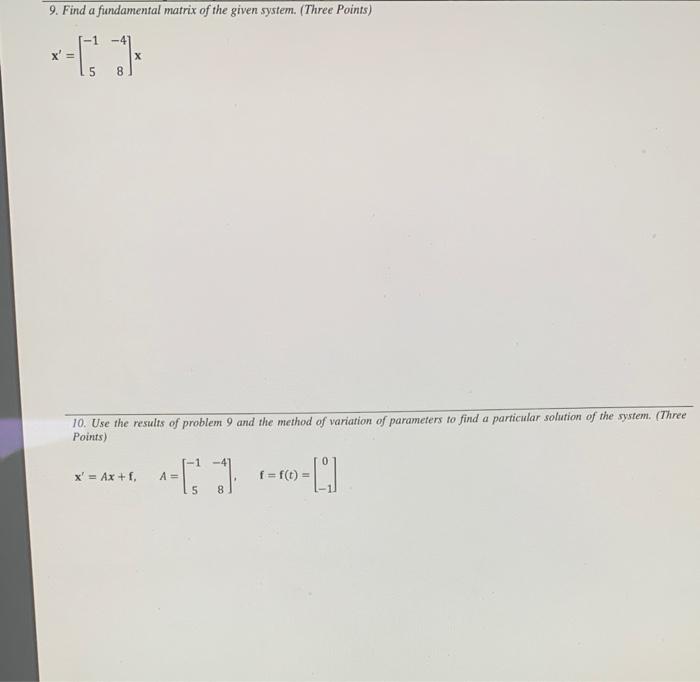 Solved Linear Algebra/Differential equations:find a | Chegg.com