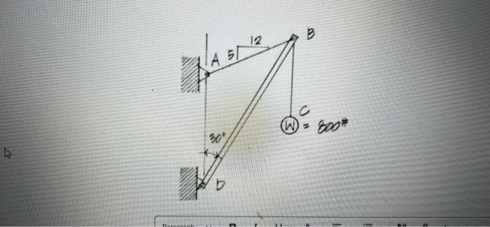 12 A 5 hey 30 b B =600# I | Chegg.com