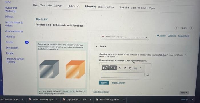 Solved cch. 00 in Problem 3.68 - Enhanced - with Feedback | Chegg.com