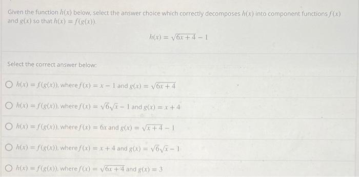 Solved Identify the parent function of the function whose | Chegg.com