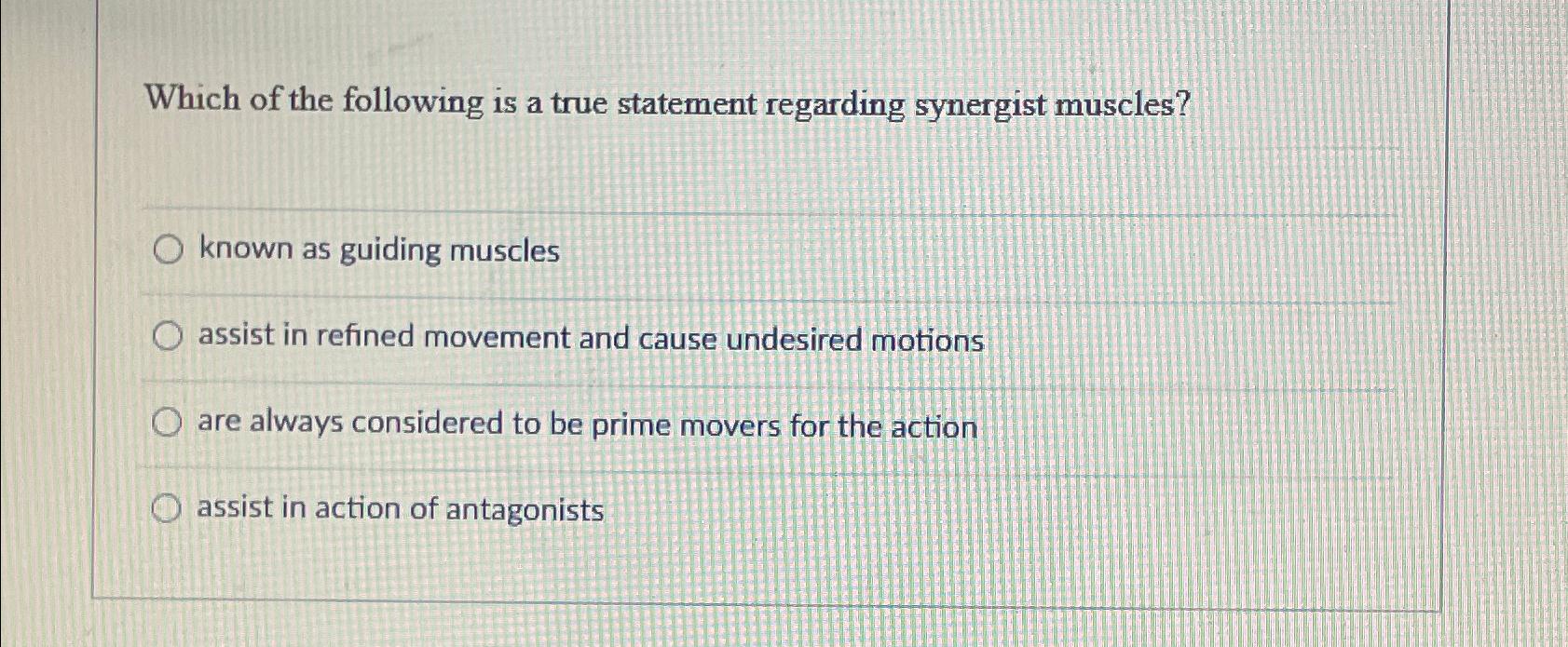 Which of the following is a true statement regarding | Chegg.com