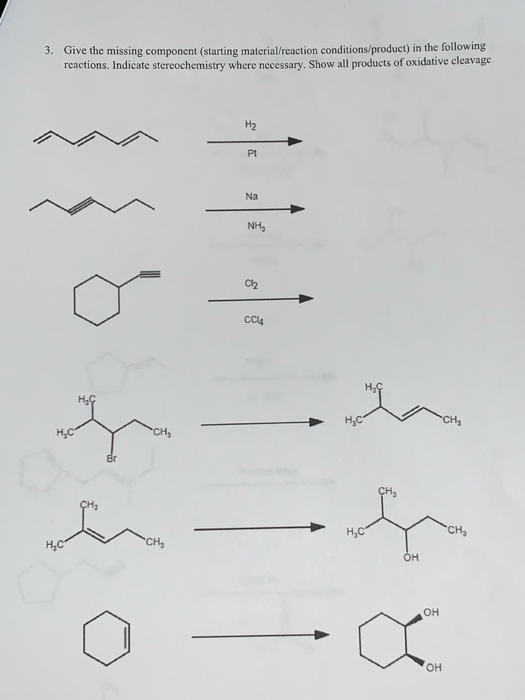 Solved Give the missing component (starting | Chegg.com
