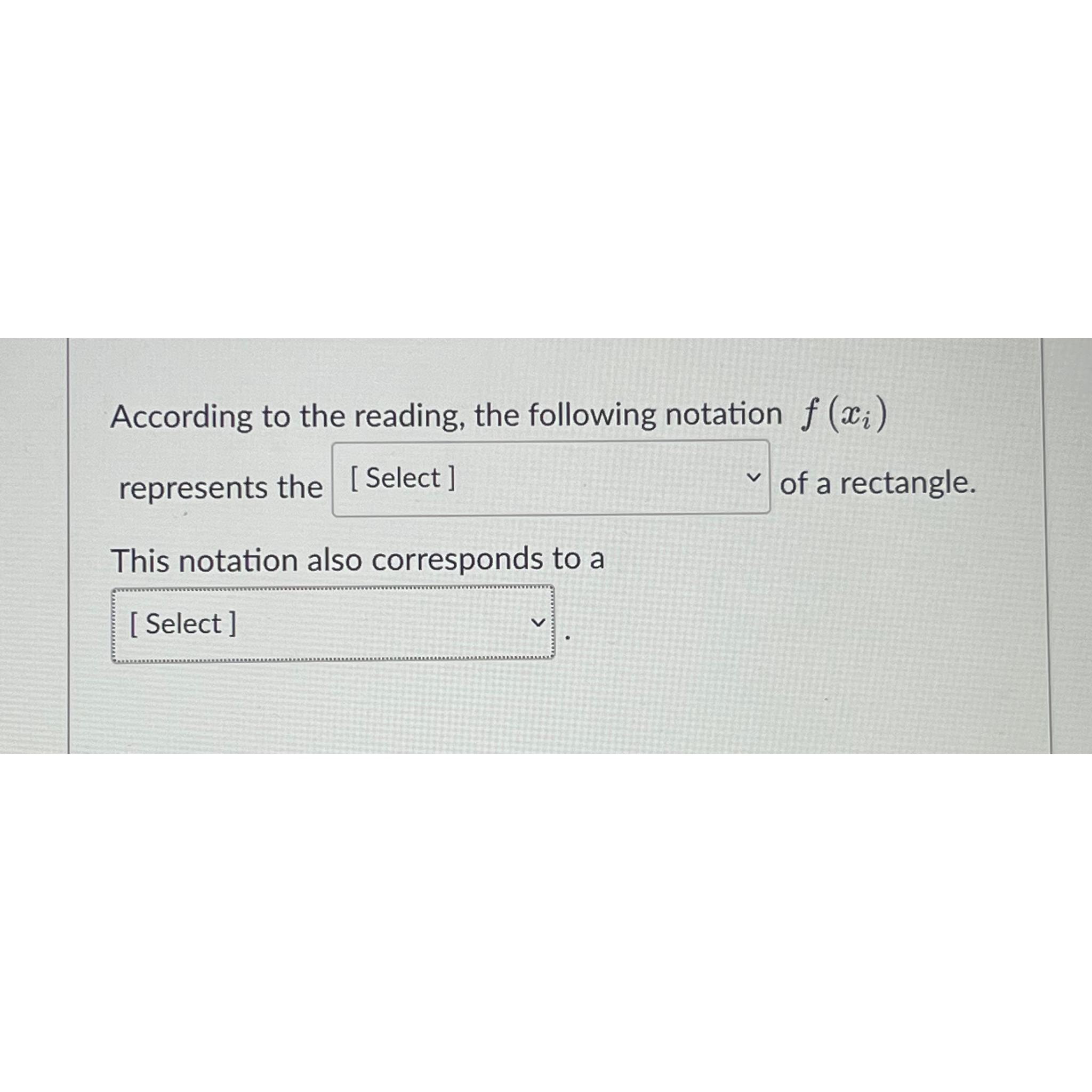 Solved According to the reading, the following notation | Chegg.com