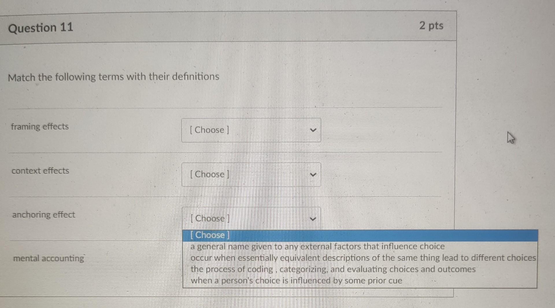 Solved Match the following terms with their definitions | Chegg.com