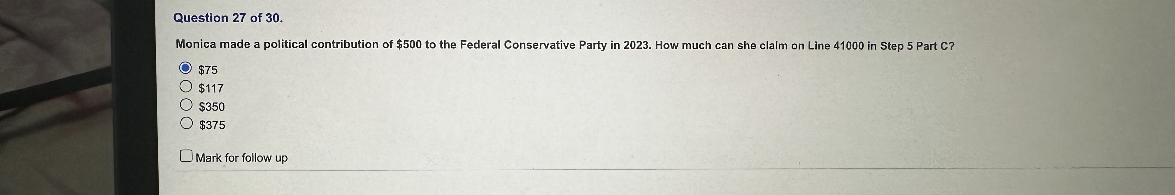 Solved Question 27 ﻿of 30.Monica made a political | Chegg.com