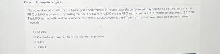 Solved The accountant at Novak Corp. is figuring out the | Chegg.com