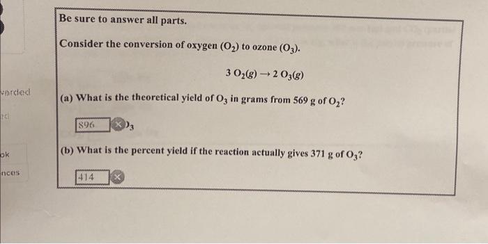 Solved Be sure to answer all parts. Consider the conversion | Chegg.com