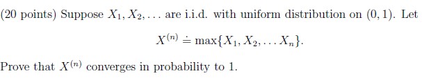 Solved (20 ﻿points) ﻿Suppose x1,x2,dots are i.i.d. ﻿with | Chegg.com