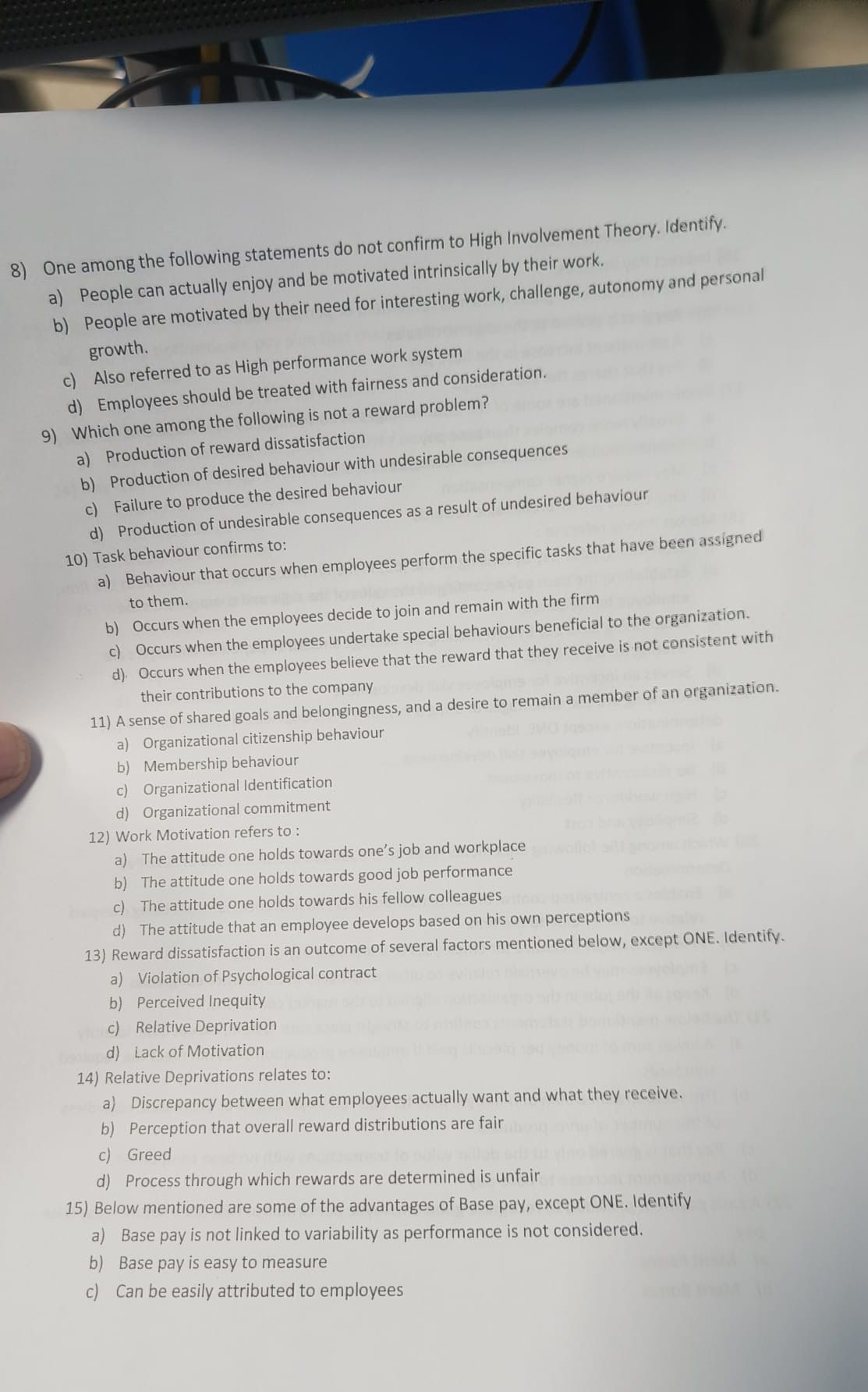 Solved One among the following statements do not confirm to | Chegg.com