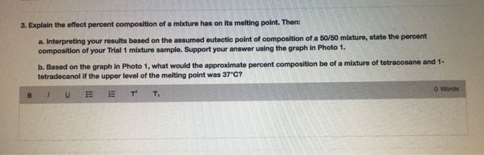 3. Explain the effect percent composition of a | Chegg.com