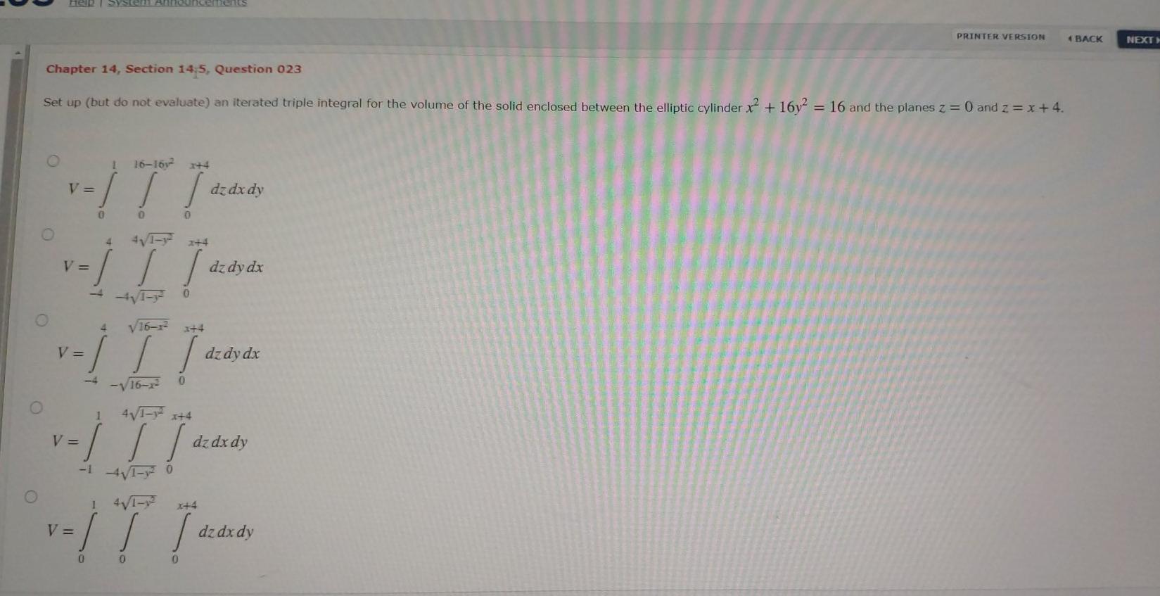 Solved tel Sennouncements PRINTER VERSION 4 BACK NEXT | Chegg.com