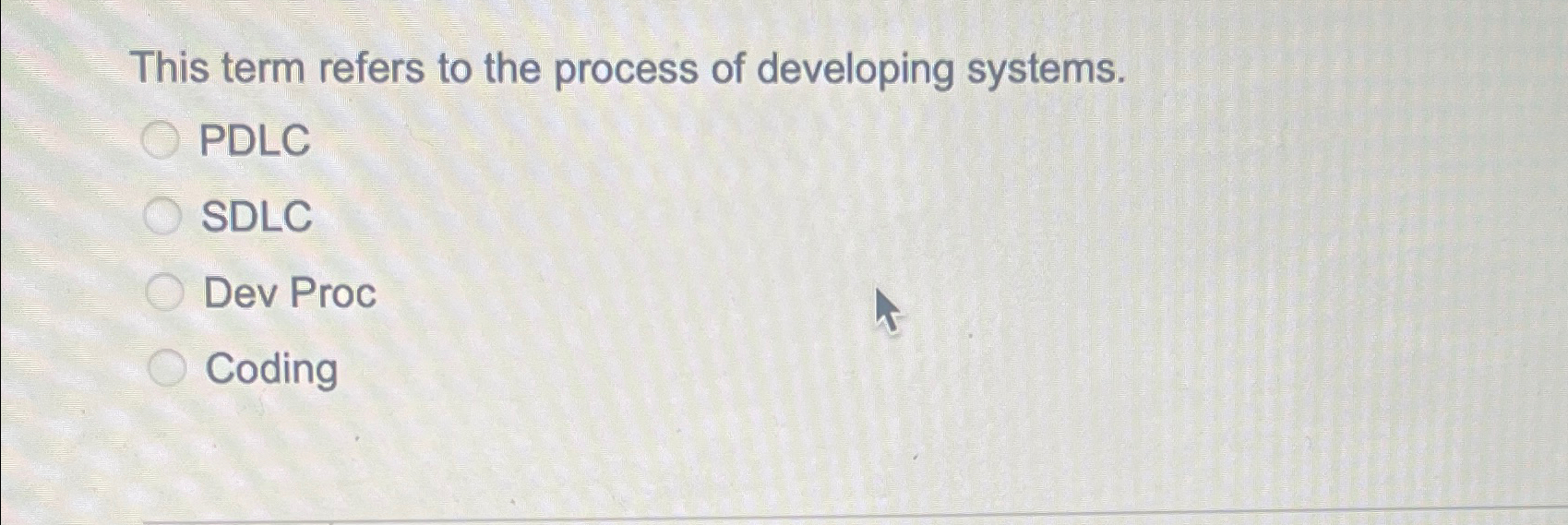 Solved This term refers to the process of developing | Chegg.com