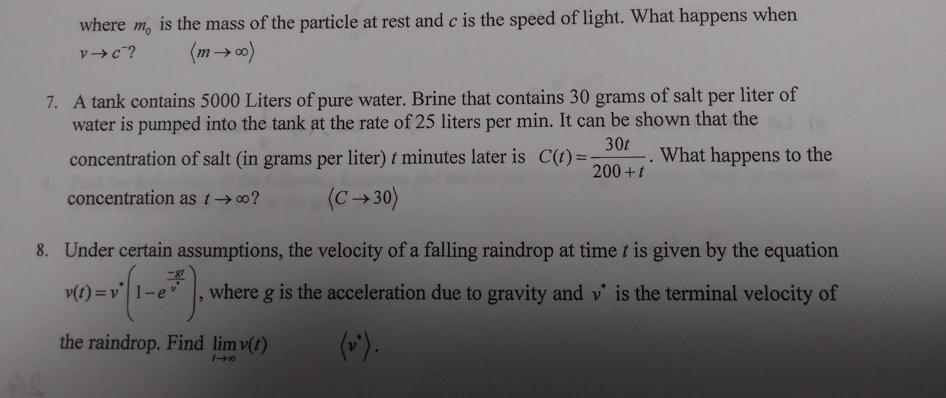 Solved where m0 is the mass of the particle at rest and c is | Chegg.com