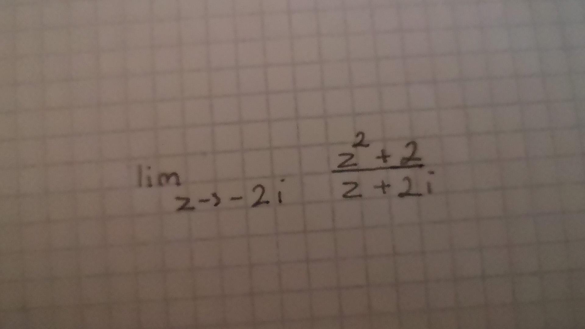 Solved z +2 2 lim 2 2 2+2i 3 2-3-21 | Chegg.com