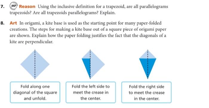 Solved Using the inclusive definition for a trapezoid, are | Chegg.com