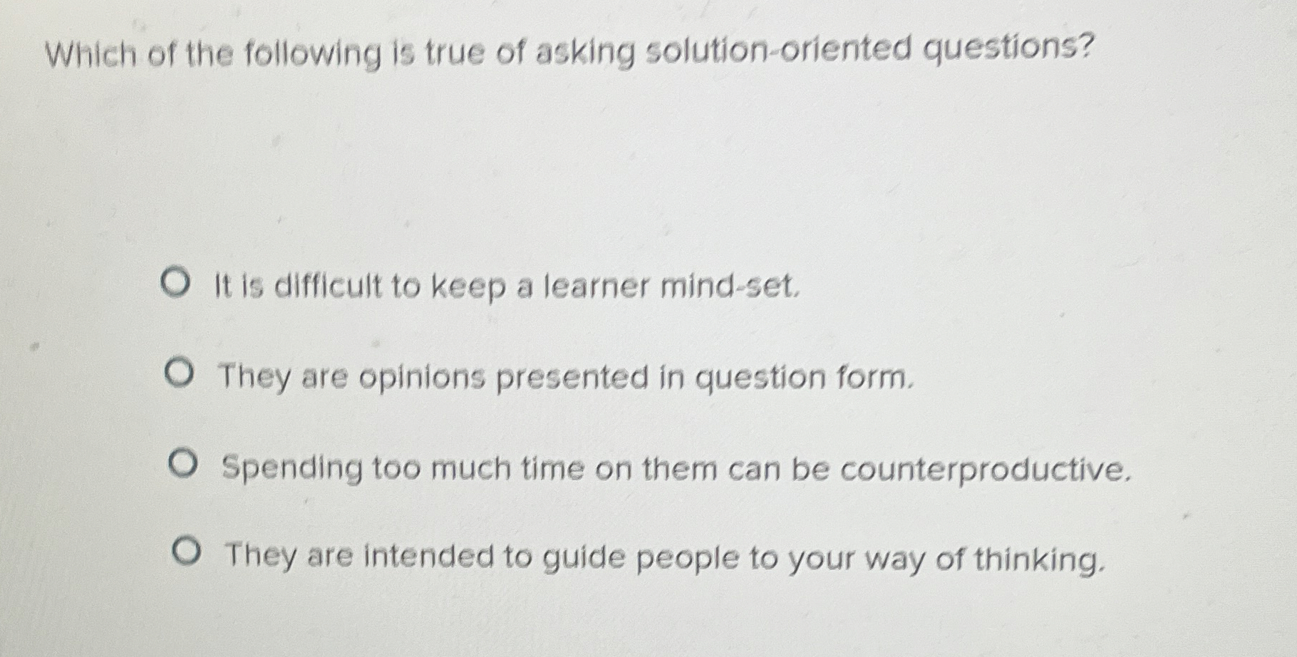 Solved Which of the following is true of asking | Chegg.com