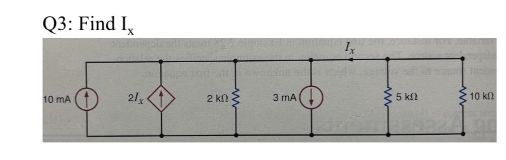 Solved Q3: Find Ix | Chegg.com