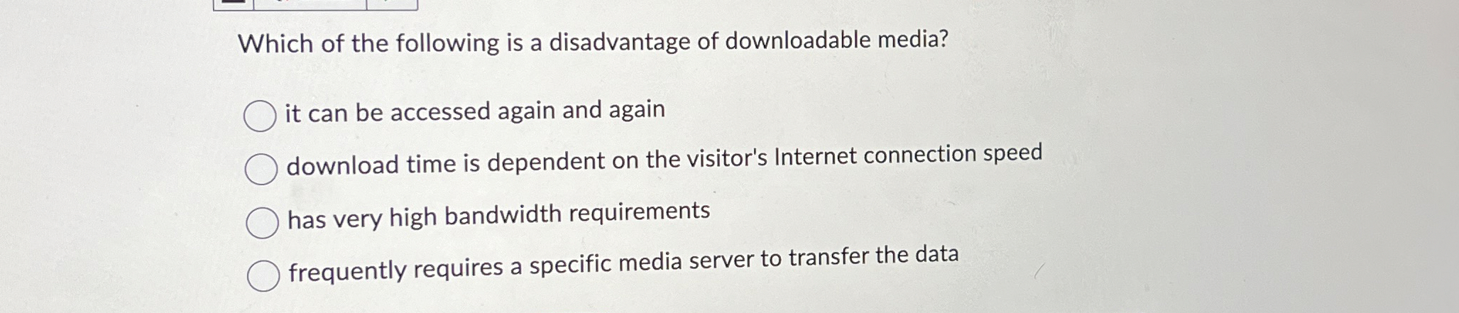 Solved Which of the following is a disadvantage of | Chegg.com