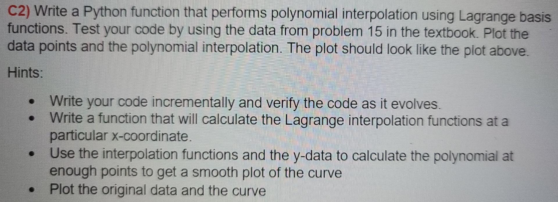 Solved C2) Write a Python function that performs polynomial | Chegg.com