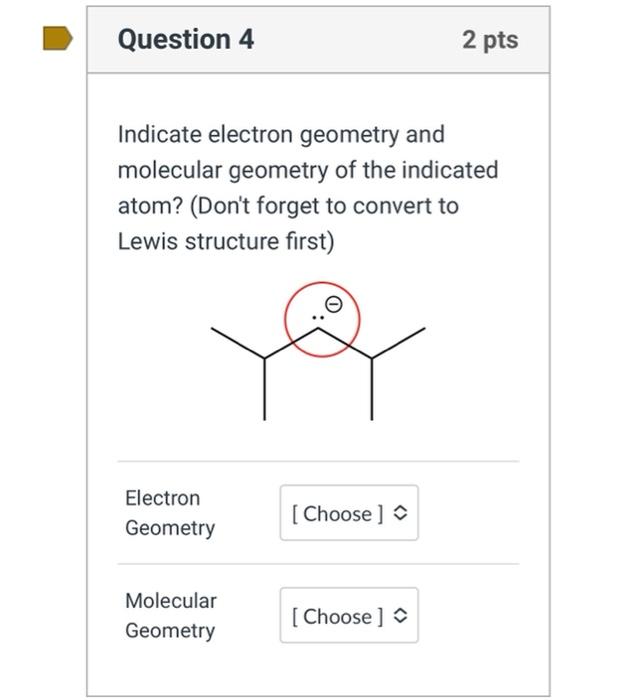 Solved Indicate electron geometry and molecular geometry of | Chegg.com