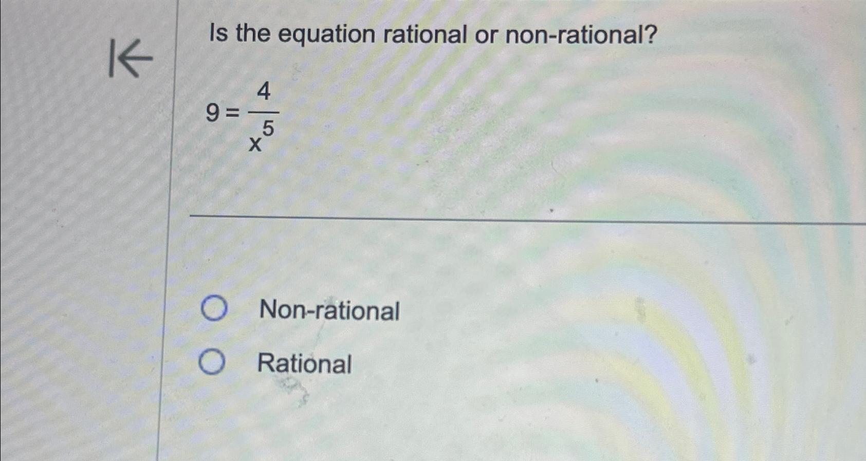 Solved Is the equation rational or | Chegg.com