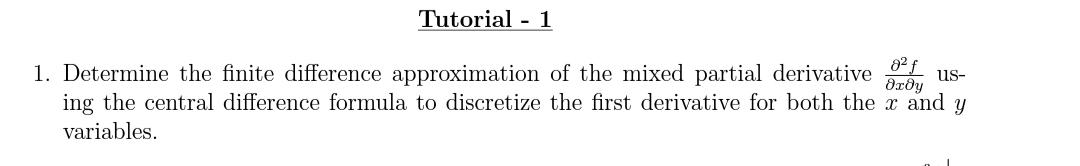 Solved Determine the finite difference approximation of the | Chegg.com