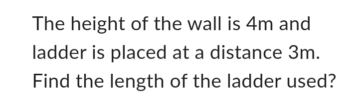 Solved The height of the wall is 4m ﻿and ladder is placed at | Chegg.com
