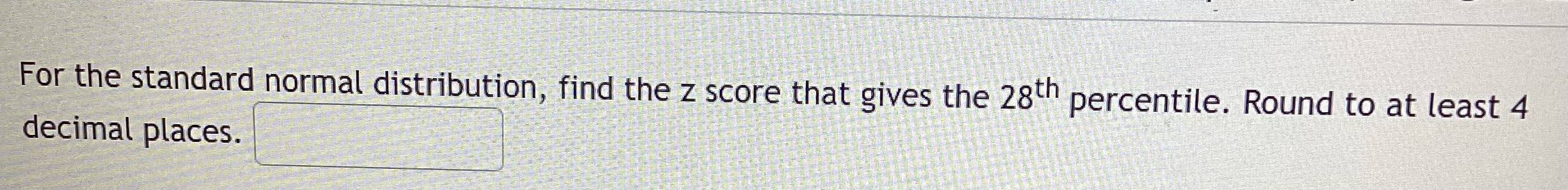 Solved For the standard normal distribution, find the z | Chegg.com