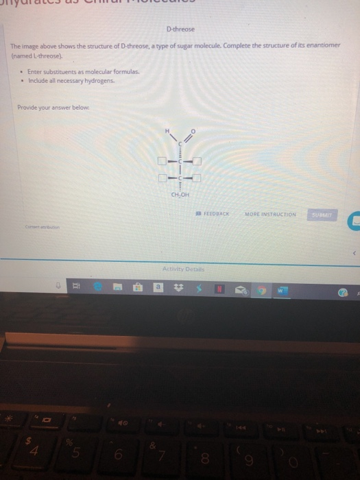 Solved yurt D-threase The image above shows the structure of | Chegg.com