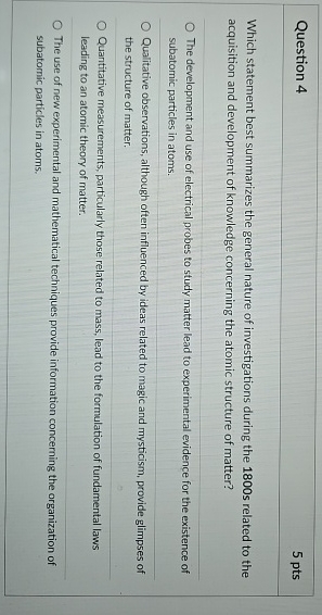 Solved Question 45 ﻿ptsWhich statement best summarizes the | Chegg.com