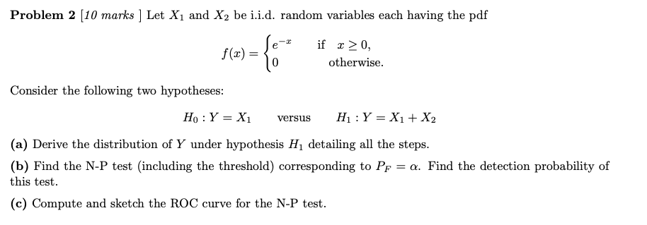 Solved Let X1 ﻿and X2 ﻿be i.i.d. ﻿random variables each | Chegg.com
